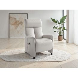 Sit & More TV-Sessel SIT & MORE "Cremona Comfort", reinwei&szlig;, B:76cm H:114cm T:84cm, Sessel, wahlweise manuell oder elektrischer Funktion mit Akku