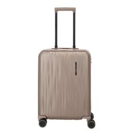Hartschalen-Trolley Travelite "BARBARA NOVELTY Reisekoffer Hartschale", Damen, Gr. B/H/T: 39cm x 55cm x 20cm 38 l, satin, Polycarbonat, unifarben, Koffer, Volumenerweiterung &ndash; stilvolles Reisegep&auml;ck
