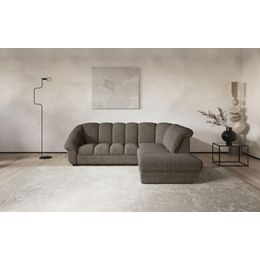 Ecksofa COTTA "Mado, Breite 260 cm", braun (schoko), B:260cm H:88cm T:104cm, 100% POLYESTER (PES), Sofas, Ecksofa, verschiedene Sofas individuell kombinierbar