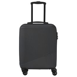Hartschalen-Trolley Travelite "BALI Reisekoffer Hartschale", Gr. B/H/T: 39cm x 55cm x 20cm 34 l, grau (anthrazit), ABS, unifarben, Basic, Koffer, TSA-Schloss &ndash; robustes Reisegep&auml;ck