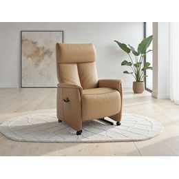 Sit & More TV-Sessel SIT & MORE "Cremona Comfort", cappuccino, B:76cm H:119cm T:84cm, Sessel, wahlweise manuell oder elektrischer Funktion mit Akku