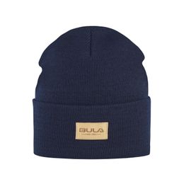 Beanie BULA "Travel", Herren, blau (dunkelblau), 60% Polyacryl, 30% Polyester, 10% Polyester, unifarben, M&uuml;tzen Beanie, mit tollem Street-Style
