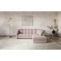 Ecksofa COTTA "Mado, Breite 260 cm", rosa (mud), B:260cm H:88cm T:104cm, 100% POLYESTER (PES), Sofas, Ecksofa, verschiedene Sofas individuell kombinierbar