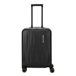 Hartschalen-Trolley Travelite "BARBARA NOVELTY Reisekoffer Hartschale", Damen, Gr. B/H/T: 39cm x 55cm x 20cm 38 l, schwarz, Polycarbonat, unifarben, Koffer, Volumenerweiterung &ndash; stilvolles Reisegep&auml;ck