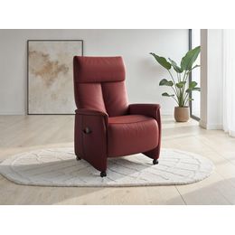 Sit & More TV-Sessel SIT & MORE "Cremona Comfort", merlot, B:76cm H:119cm T:84cm, Sessel, wahlweise manuell oder elektrischer Funktion mit Akku
