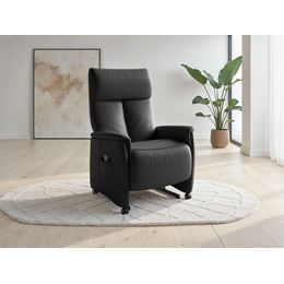 Sit & More TV-Sessel SIT & MORE "Cremona Comfort", schwarz, B:76cm H:114cm T:84cm, Sessel, wahlweise manuell oder elektrischer Funktion mit Akku