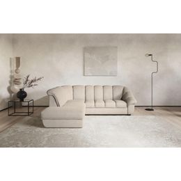 Ecksofa COTTA "Mado, Breite 260 cm", beige, B:260cm H:88cm T:104cm, 100% POLYESTER (PES), Sofas, Ecksofa, verschiedene Sofas individuell kombinierbar