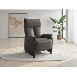 Sit & More TV-Sessel SIT & MORE "Cremona Comfort", mocca, B:76cm H:110cm T:84cm, Sessel, wahlweise manuell oder elektrischer Funktion mit Akku