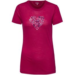 CMP Funktionsshirt Damen - Gr&ouml;&szlig;e 44 - rot