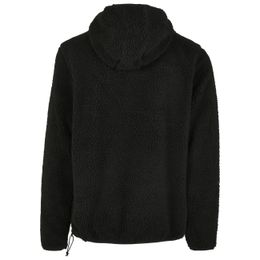 Anorak Brandit "Brandit Herren Teddyfleece Worker Pullover", Herren, Gr. L, schwarz, 100% Polyester, unifarben, normal, ohne Ausschnitt, Jacken