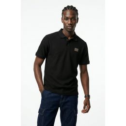 Jack & Jones Poloshirt JACK & JONES "JJDAYTONA POLO SS SN", Damen, Gr. L, schwarz, Jersey, Obermaterial: 58% Polyester, 40% Baumwolle, 2% Elasthan, unifarben, normal, Rundhals, Shirts