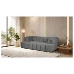 2-Sitzer Home Affaire "APERIRE Design-Sofa, moderne Steppung, Breite 180 cm", anthrazit, B:180cm H:77cm T:100cm, 100% Polyester, Sofas, mit Wellenunterfederung, gem&uuml;tlich und modern, komfortables Sitzgef&uuml;hl