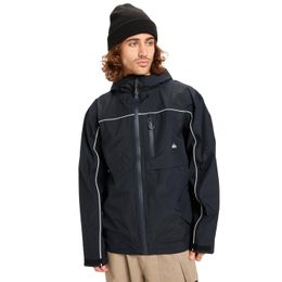 Regenjacke Quiksilver "Full Rig GORE-TEX", Herren, Gr. L, schwarz, Obermaterial: 100% Microfaser;, Jacken Regenjacke