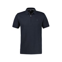 Poloshirt Lerros "Poloshirt mit Rei&szlig;verschlusskragen, grosse Gr&ouml;&szlig;en", Herren, Gr. 5XL, classic navy, 100% Baumwolle, ohne Ausschnitt, Shirts Poloshirt