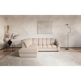 Ecksofa COTTA "Mado, Breite 260 cm", beige, B:260cm H:88cm T:104cm, 100% POLYESTER (PES), Sofas, Ecksofa, verschiedene Sofas individuell kombinierbar