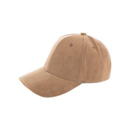 Baseball Cap Zwillingsherz "Velour", Damen, braun, Obermaterial: 100% Baumwolle, Caps Baseball Cap, Samtiges Material, unifarben