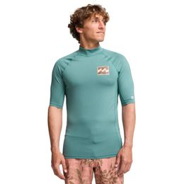 Rash Guard Billabong "Re Issue", Herren, Gr. L, sea gr&uuml;n, Obermaterial: 84% Microfaser, 16% Elasthan;, Shirts Rash Guard