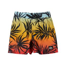 Badeshorts Quiksilver "Everyday Mix Volley", Jungen, Gr. 3(91-100cm), Normalgr&ouml;&szlig;en, rot (high risk rot), Obermaterial:100% Microfaser;, Badehosen Badeshorts