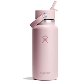 Trinkflasche Hydro Flask "32 OZ Wide Flex Straw Cap", trillium, H:26,29cm, Edelstahl, Kunststoff, Trinkflaschen, Trinkflasche, Geeignet f&uuml;r alle Wide Mouth Kappen und Deckel