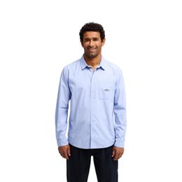 Langarmhemd Quiksilver "Diamond Chambray", Herren, Gr. XL, US-Gr&ouml;&szlig;en, blau (ashley blau), Obermaterial: 100% Walkfrottier;, Hemden Langarmhemd