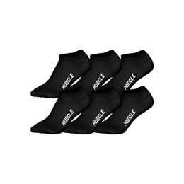 Sneakersocken HUDDLE "Socken HUDDLE 6pk Sneaker Socks 6er Pack", Damen, Gr. 39-42, schwarz, Obermaterial: 84% Polyester PES. 13% Baumwolle CO. 3% Elasthan EL., Socken Sneakersocken