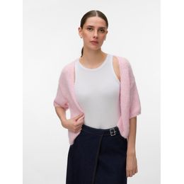 V&eacute;ro Moda Strickjacke VERO MODA "VMMAYBE 2/4 OPEN CARDIGAN NOOS", Herren, Gr. L, parfait pink, Strick, Obermaterial: 100% Polyester, unifarben, normal, V-Ausschnitt, Strickjacken Strickjacke, Kunstfaser