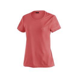 T-Shirt Maier Sports "Waltraud", Damen, Gr. 34, rot (karminrot), 100% Polyester, Rundhals, Shirts T-Shirt, Damen Kurzarmshirt, leichtes Sommer Funktionsshirt, Rundhals, Reg Fit