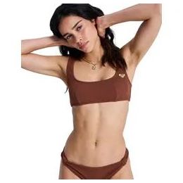 Bandeau-Bikini-Top Roxy "Roxy Sunshine Bralette", Damen, Gr. XL, Cup B, cappuccino, Obermaterial: 89% Microfaser, 11% Elasthan;, Bikini-Oberteile
