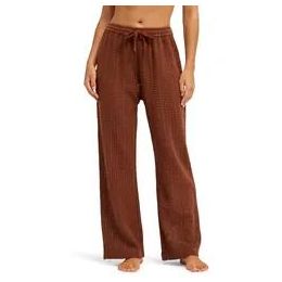 Strandhose Roxy "Mood Moving", Damen, Gr. S, cappuccino, Obermaterial: 50% Walkfrottier, 50% Microfaser;, Hosen Strandhose