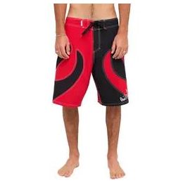 Boardshorts Quiksilver "YG Surfsilk Interceptor 21", Herren, Gr. 34L, high risk rot, Obermaterial: 88% Microfaser, 12% Elasthan;, Hosen