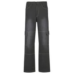 Cargohose Karl Kani "Karl Kani Karl Kani OG Washed Cargo Pants", Damen, Gr. XL, US-Gr&ouml;&szlig;en, anthrazit, 100% Baumwolle, unifarben, normal, Hosen Cargohose