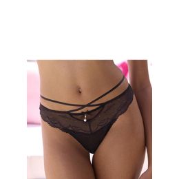 Lascana Tanga schwarz Gr. 44/46 f&uuml;r Damen