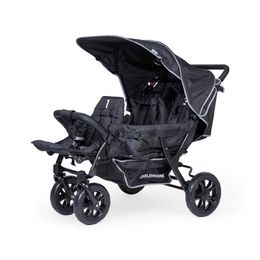 Childhome Geschwisterwagen, 132x85x104 cm, Baby on Tour, Kinderwagen, Geschwisterwagen & Zwillingswagen