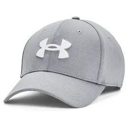 Baseball Cap Under Armour "MEN'S UA BLITZING", Herren, Gr. XL (63/65), wei&szlig; (steel,, wei&szlig;), Kunstfaser, Caps, leichtes Material, sportlicher Stil, f&uuml;r Sportmode