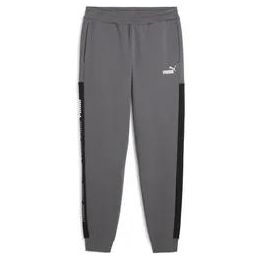 Sporthose Puma "Around The Block Jogginghose Herren", Damen, Gr. XS, Normalgr&ouml;&szlig;en, grau (cool schwarz gray), Obermaterial: 34% Polyester, 66% Baumwolle. Rippe: 3% Elasthan, 97% Baumwolle. Tasche &ndash; Oben: 100% Baumwolle, regular fit, Hosen Sporthose