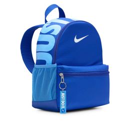 Rucksack Nike "Y NK BRSLA JDI MINI BKPK", game royal, university blau, wei&szlig;, Rucks&auml;cke, Damen, Obermaterial: 100% Polyester, Rucksack, f&uuml;r sportlichen Freizeitstil, kompakte Gr&ouml;&szlig;e, aus Polyester