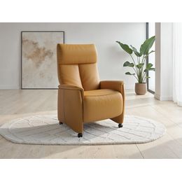 Sit & More TV-Sessel SIT & MORE "Cremona Comfort", curry, B:76cm H:114cm T:84cm, Sessel, wahlweise manuell oder elektrischer Funktion mit Akku