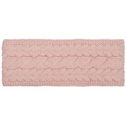 Stirnband styleBREAKER "Strick Stirnband mit Zopfmuster", Damen, rosa (altrose), Obermaterial: 85% Polyacryl PAN. 15% Polyamid PA., Modisch, M&uuml;tzen Stirnband
