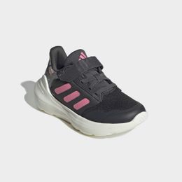 Sneaker adidas Sportswear "TENSAUR RUN 3.0 KINDER", M&auml;dchen, Gr. 32, grau six, bliss pink, sanftes wei&szlig;, Synthetik, Textil, Schuhe Sneaker, mit Klettverschluss, f&uuml;r Kinder & Jugendliche