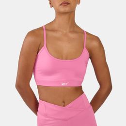 Sport-BH Reebok "KENDAL CORE STRAPPY BRA", Damen, Gr. L, N-Gr, playful pink, Obermaterial: 100% Polyester. Futter: 91% Polyester, 9% Elasthan, BHs Sport-BH