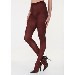Feinstrumpfhose Vivance, Damen, Gr. 32-34, rot (1x rot), Obermaterial: 90% Polyamid, 10% Elasthan, unifarben, elastisch, Strumpfhosen Feinstrumpfhose, in sch&ouml;nen Farben erh&auml;ltlich