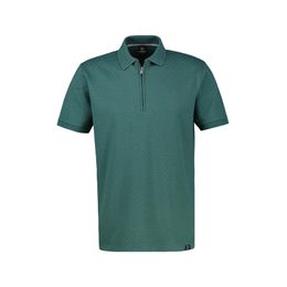 Poloshirt Lerros "Poloshirt mit Rei&szlig;verschlusskragen, grosse Gr&ouml;&szlig;en", Herren, Gr. 4XL, soft teal, 100% Baumwolle, ohne Ausschnitt, Shirts