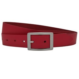 Lederg&uuml;rtel AnnaMatoni "AnnaMatoni Damen Basic Lederg&uuml;rtel 3cm echt Leder Made in", Damen, Gr. TW85 - 100cm Gesamtl&auml;nge, rot350, 100% Leder, G&uuml;rtel Lederg&uuml;rtel