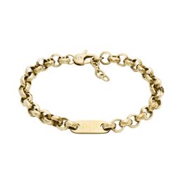 Armband Armani Exchange "Schmuck Geschenk Edelstahl", gelbgoldfarben, Armb&auml;nder, Damen, 21,5cm, Edelstahl, Armband