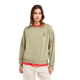Fleecepullover Roxy "Surfing By Moonlight", Damen, Gr. L, oil gr&uuml;n, Obermaterial: 68% Viskose, 29% Microfaser, 3% Elasthan;, Sweatshirts Fleecepullover