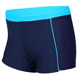 Badehose AQUARTI "Badehose Jungen Kinder Badehose Seitliche Paspel", Kinder, Gr. 122, N-Gr, blau (024 dunkelblau, blau), Obermaterial: 80% Polyamid PA. 20% Elasthan EL., Badehosen Badehose