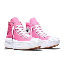 Sneaker Converse "CHUCK TAYLOR ALL STAR MOVE PLATFOR", Damen, Gr. 41, pink, wei&szlig;, schwarz, Textil, Schuhe Sneaker