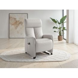 Sit & More TV-Sessel SIT & MORE "Cremona Comfort", reinwei&szlig;, B:76cm H:112cm T:84cm, Sessel, wahlweise manuell oder elektrischer Funktion mit Akku