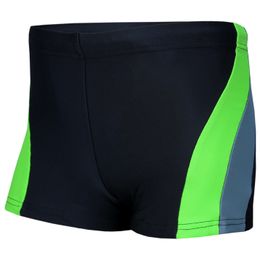 Badehose AQUARTI "Badehose Jungen Kinder Badehose Seitliche Paspel", Kinder, Gr. 122, N-Gr, gr&uuml;n (schwarz, grau, gr&uuml;n), Obermaterial: 80% Polyamid PA. 20% Elasthan EL., Badehosen Badehose
