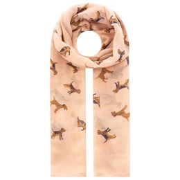 Schal Zwillingsherz "Hund", Damen, pink, Web, Obermaterial: 100% Polyester, Modet&uuml;cher Schal, Hundemotiv, leichtes Material
